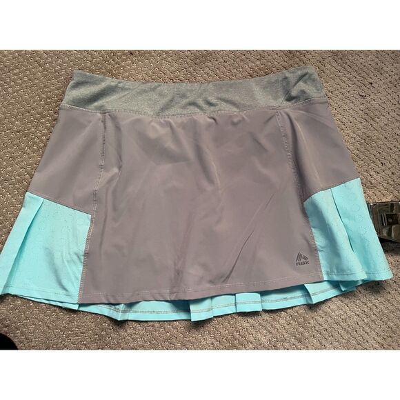 RBX | Shorts | Rbx Tennis Skort Pleated 2 Tone Gray And Soft Blue Skort ...